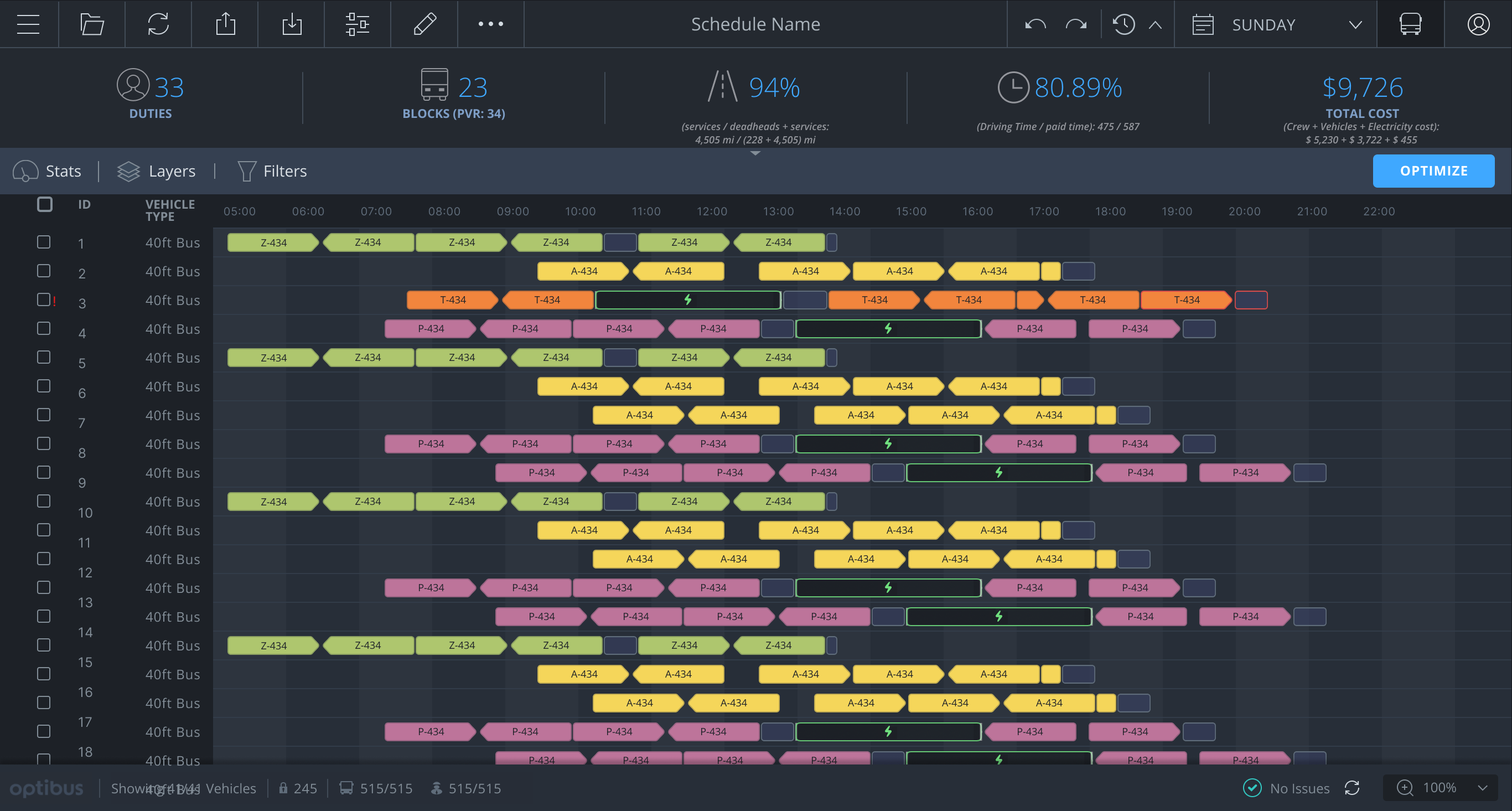Rückwärtsoptimierung: Revolutionieren Sie die E-Bus-Planung mit Optibus